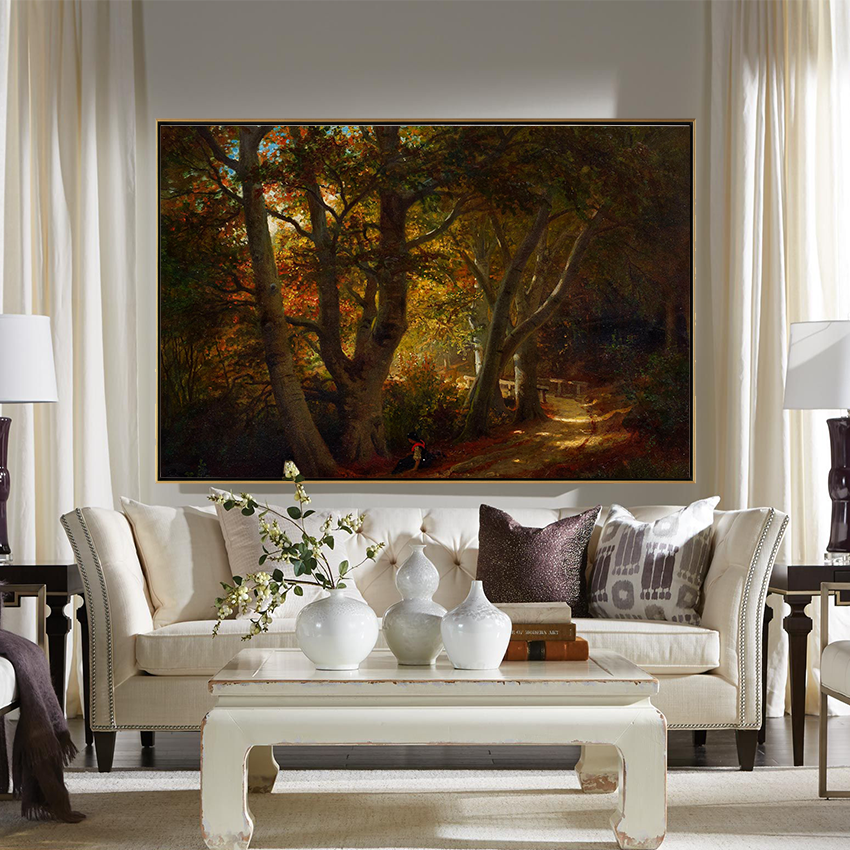 Forest Landscape - By Hans Fredrik Gude | MUR Gallery