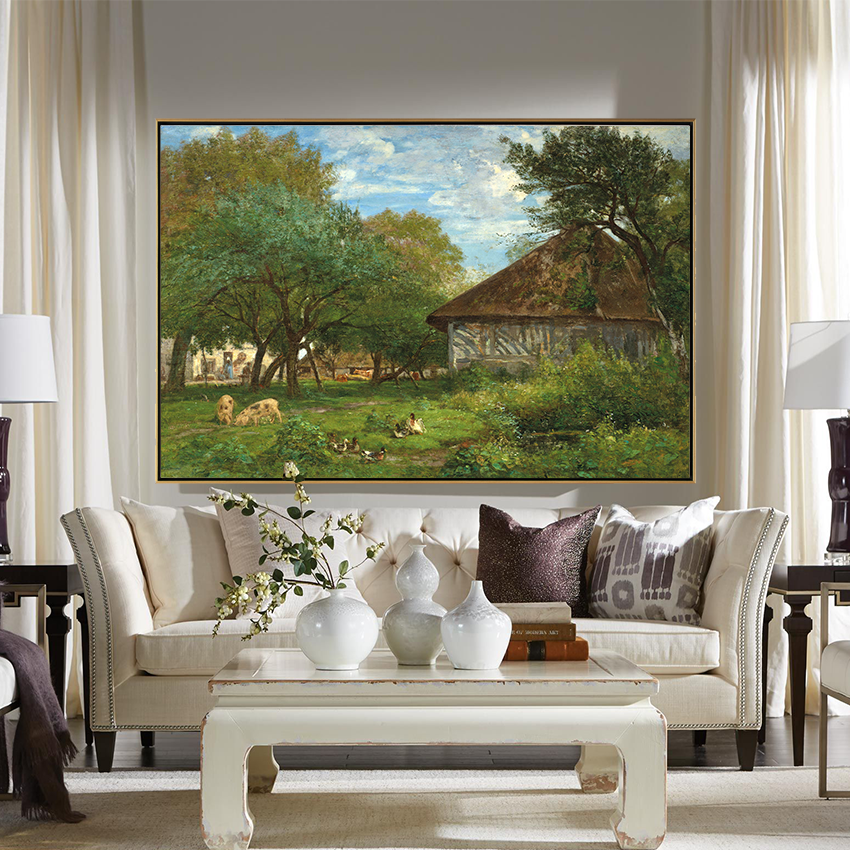 Farm near Honfleur - Boudin, Eugene | MUR Gallery