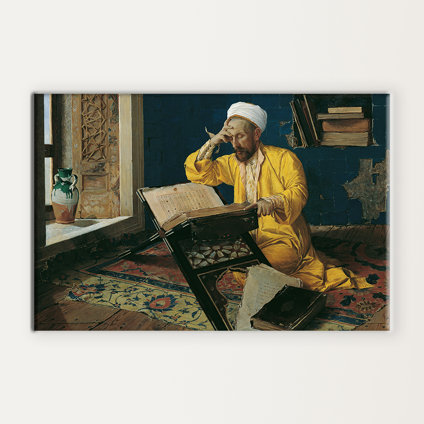 Islamic theologian with Quran - By Osman Hamdi Bey (1902) | MUR Gallery